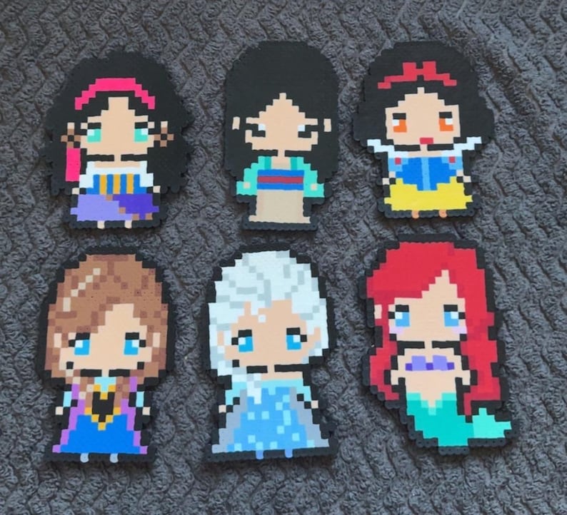 Princess Perler Beads - Etsy
