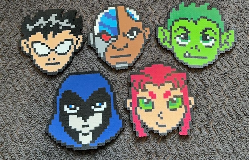 Teen Titan Perler Beads - Etsy