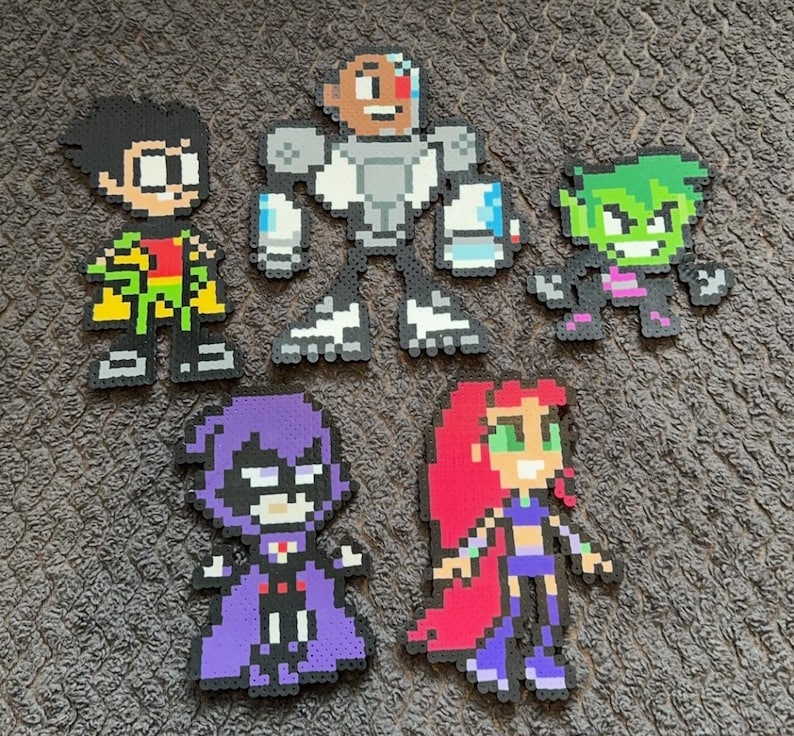 Teen Titan Perler Beads - Etsy