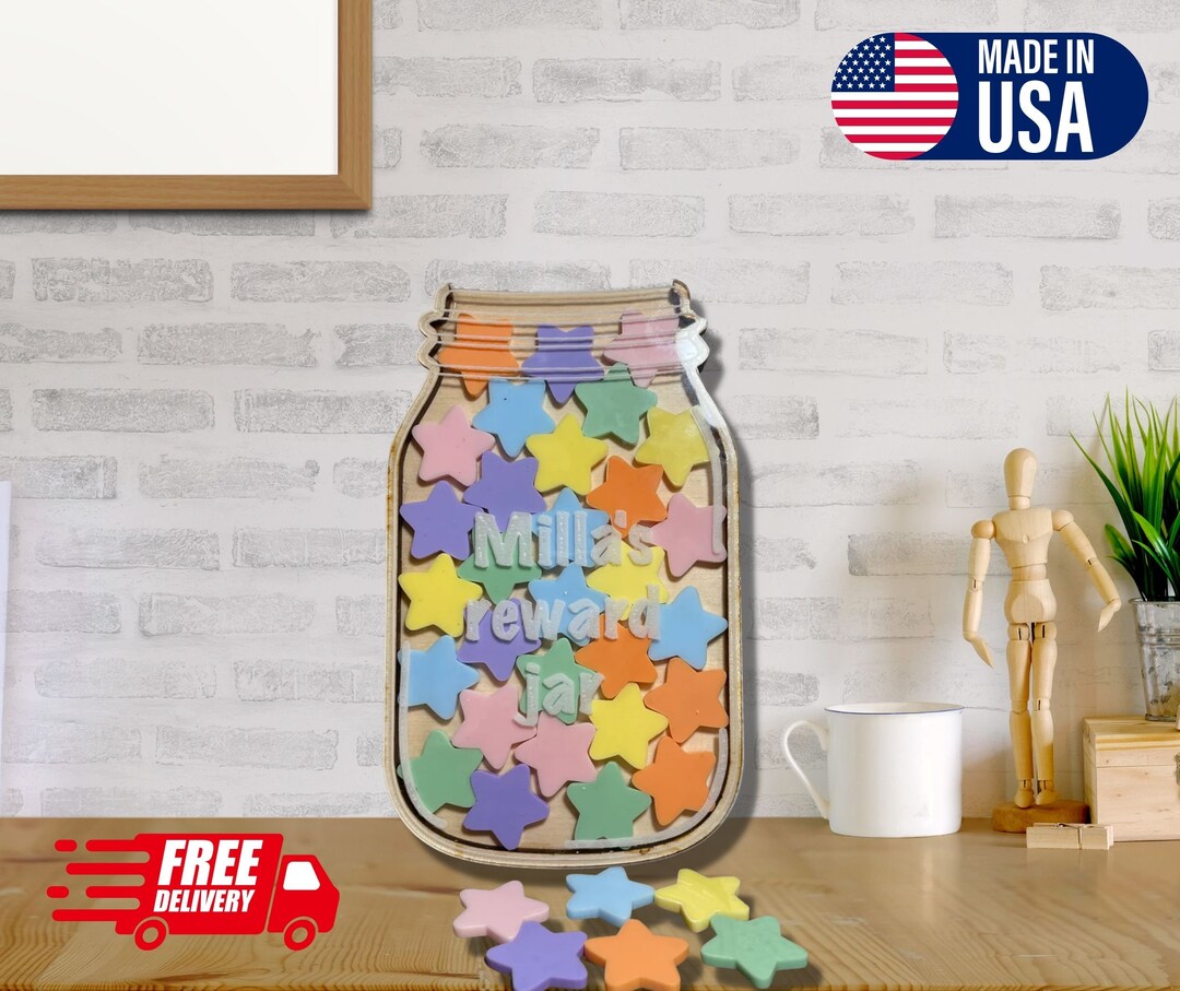 Custom Star Reward Jar for Classroom Personalized Reward Jar - Etsy