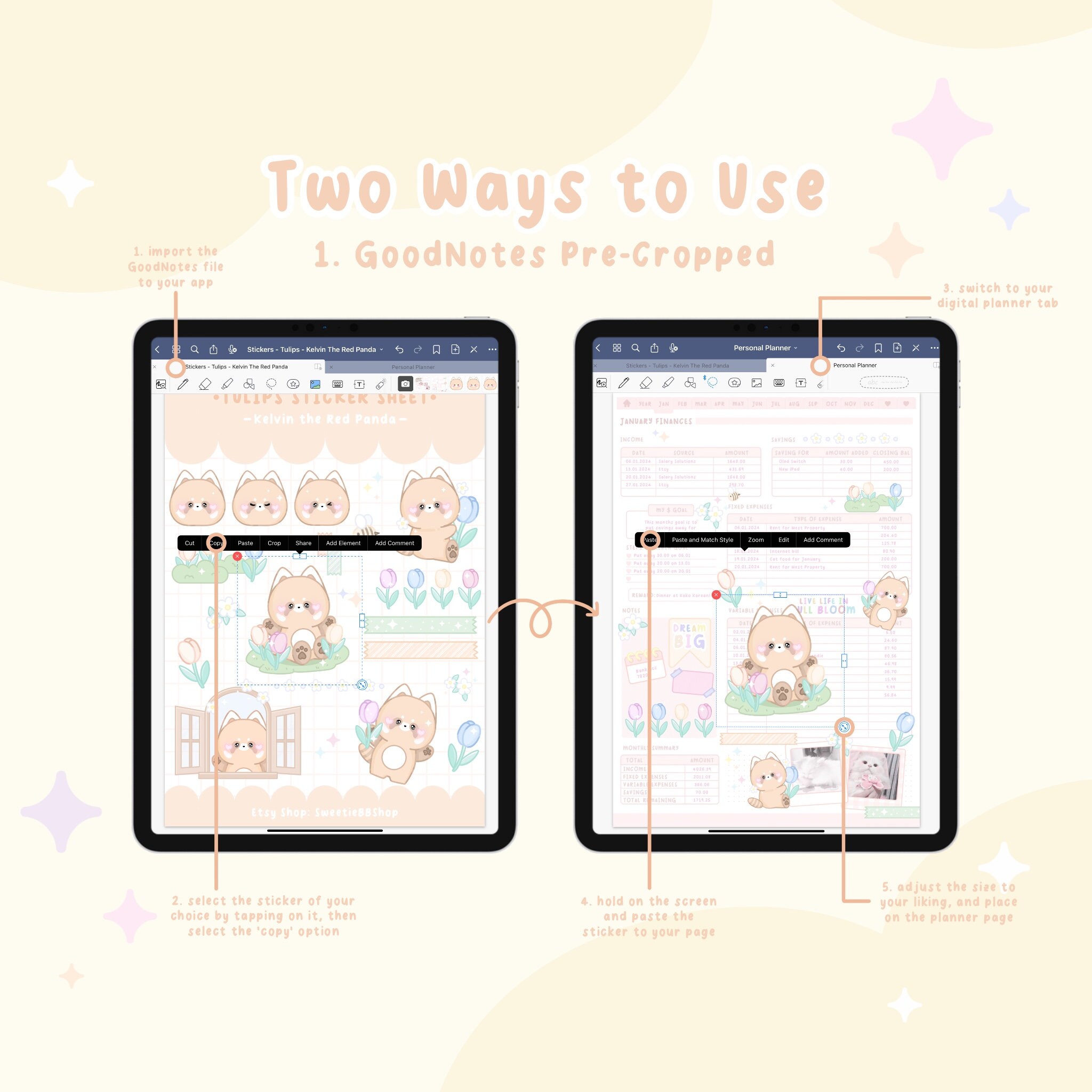 Cute Digital Stickers Digital Stickers PNG Stickers - Etsy
