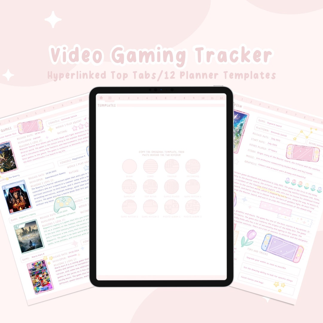 Gaming Planner, Game Review, Game Review Planner, Gaming Tracker, Game ...