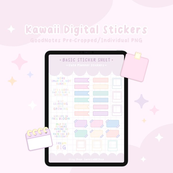 Kawaii Planner Stickers - Etsy