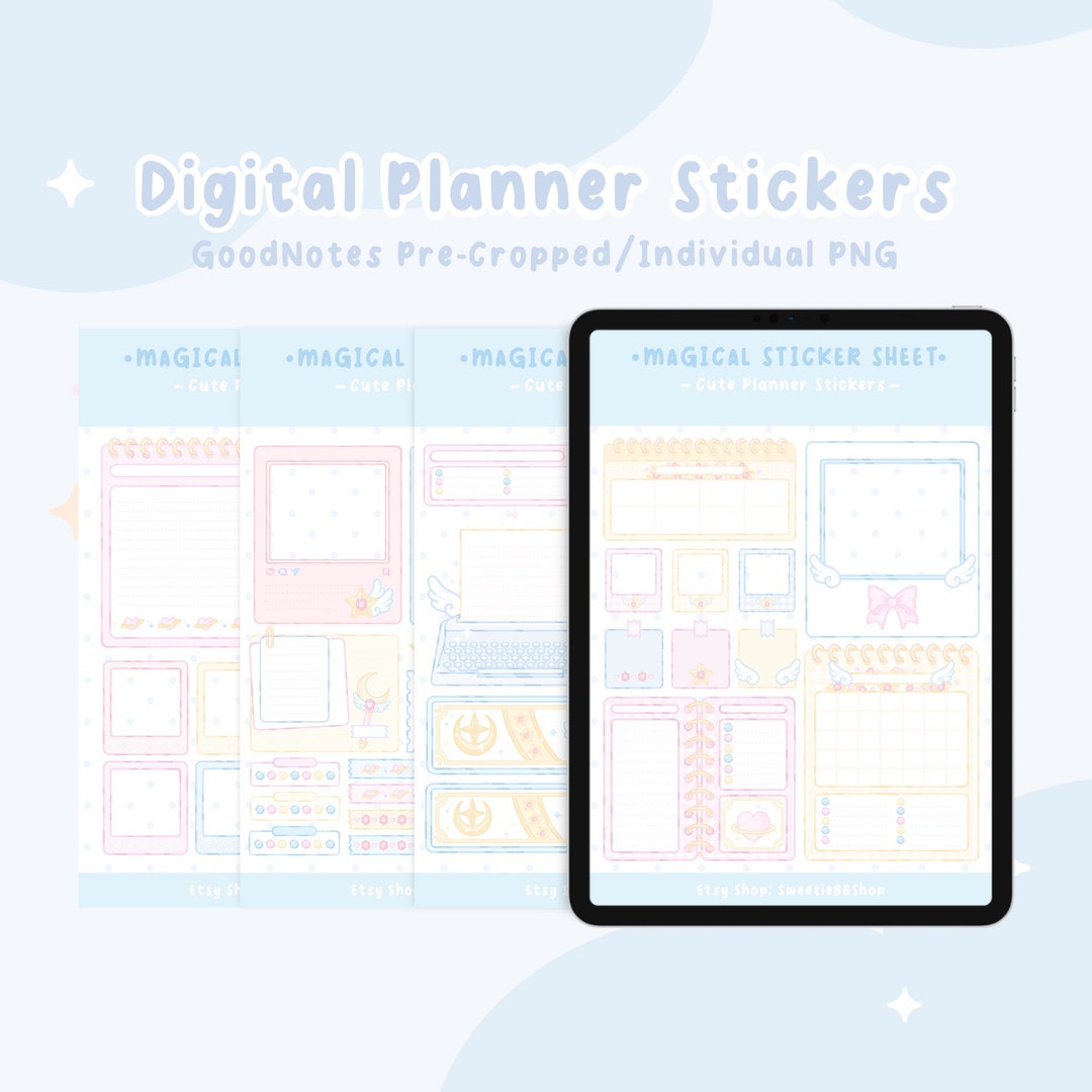 Planner Stickers, Planner Widgets, Digital Planner, Kawaii Stickers ...
