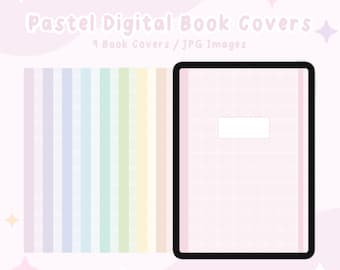 Digital Book Covers, Notebook Covers, Book Covers for Goodnotes, Kawaii ...