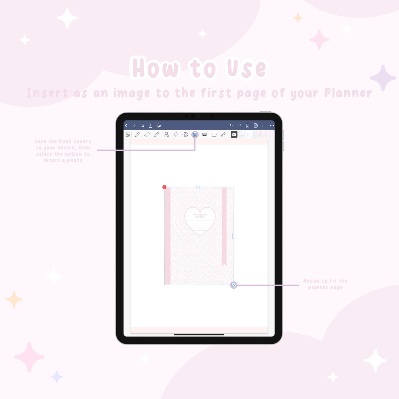 Digital Book Covers, Notebook Covers, Book Covers for Goodnotes, Kawaii ...