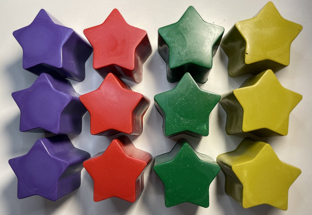 Jewel Tone Stars Crayons Set - Etsy