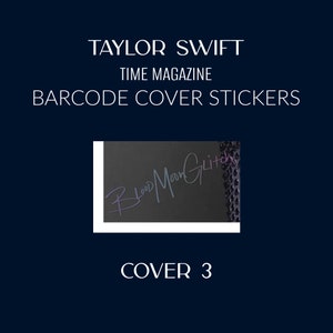 Taylor Swift TIME Magazine Barcode Cover Stickers - Etsy