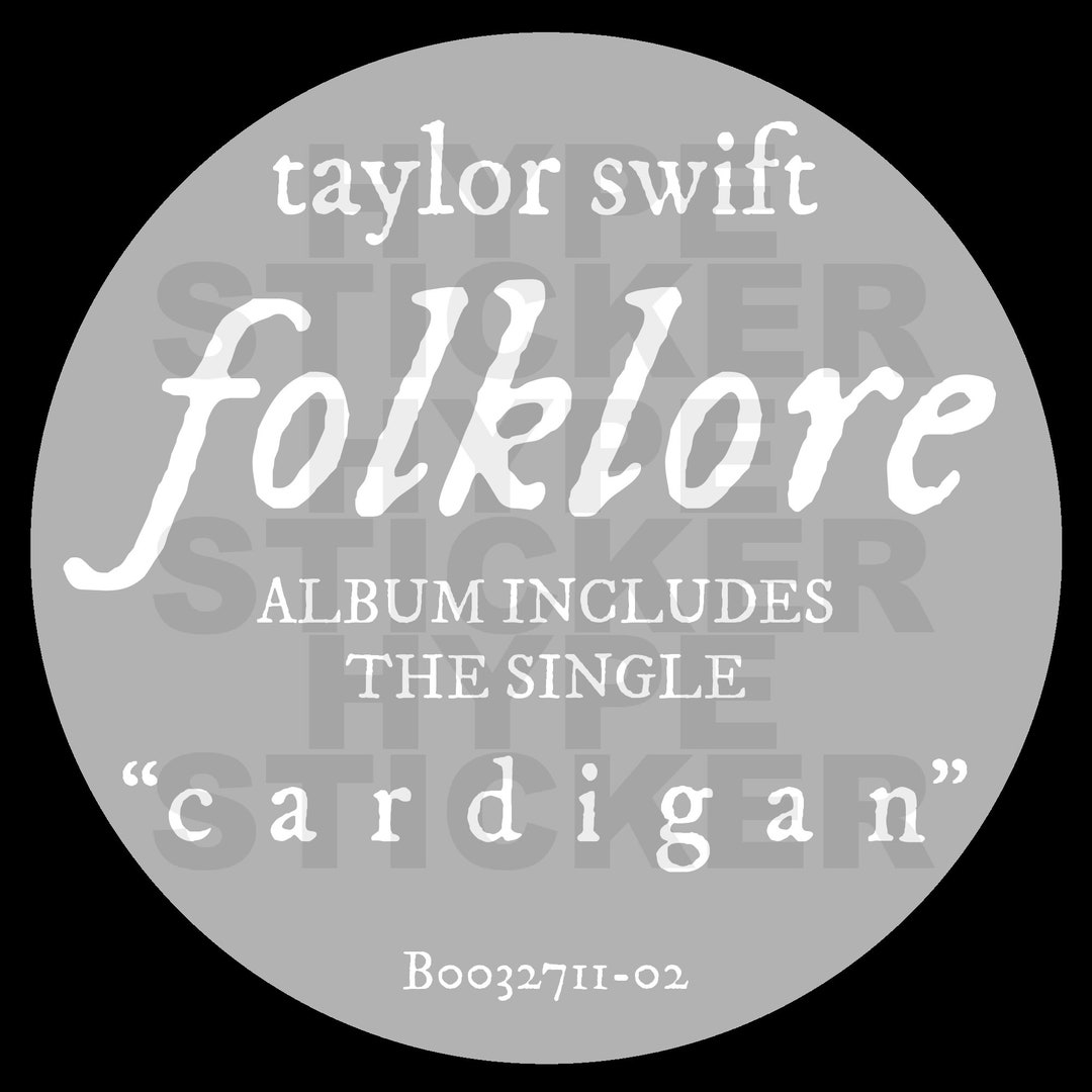 Taylor Swift Folklore Hype Sticker - Etsy