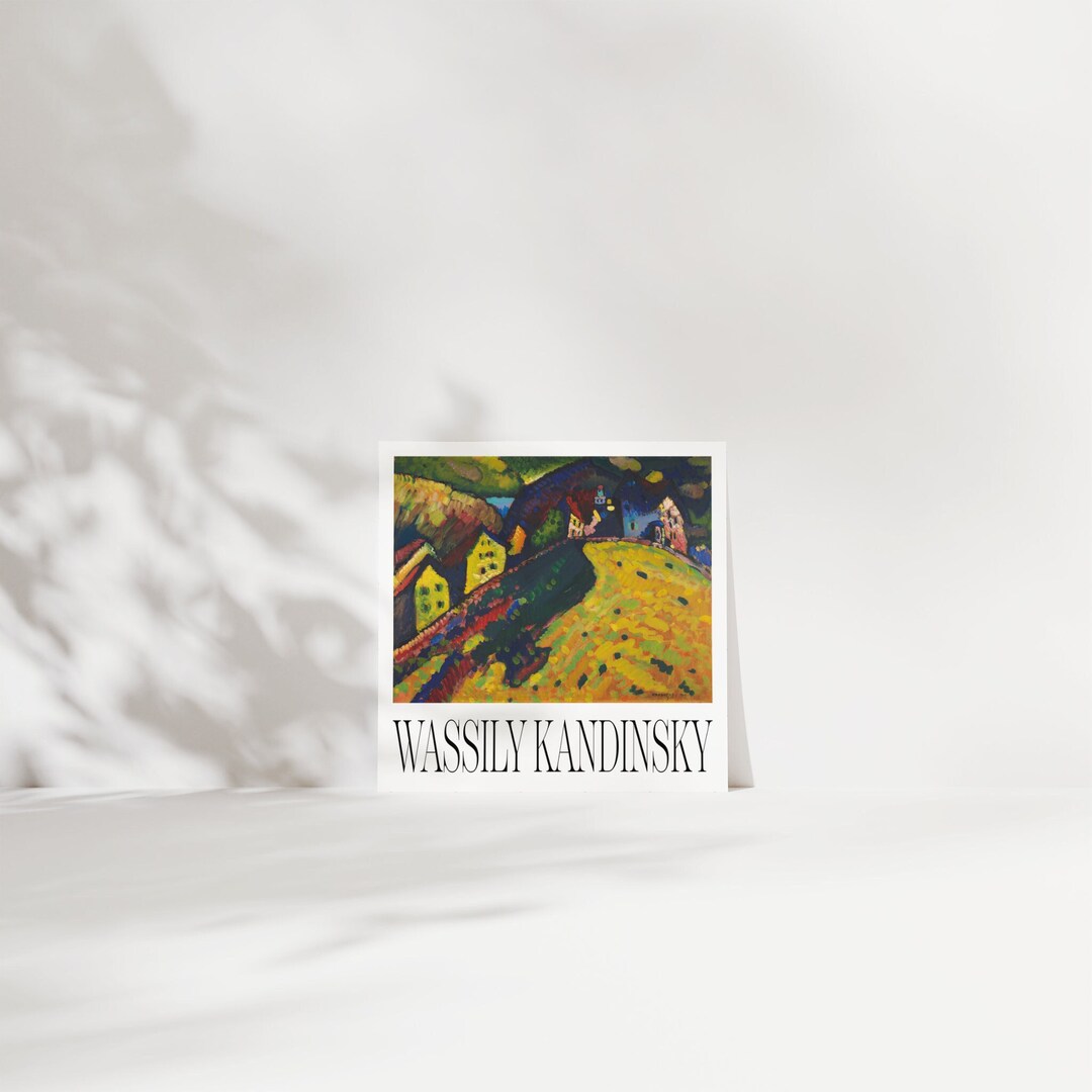 Wassily Kandinsky Houses at Murnau 70 Cm X 70 Cm - Etsy Wassily Kandinsky Houses at Murnau 70 Cm X 70 Cm - Etsy