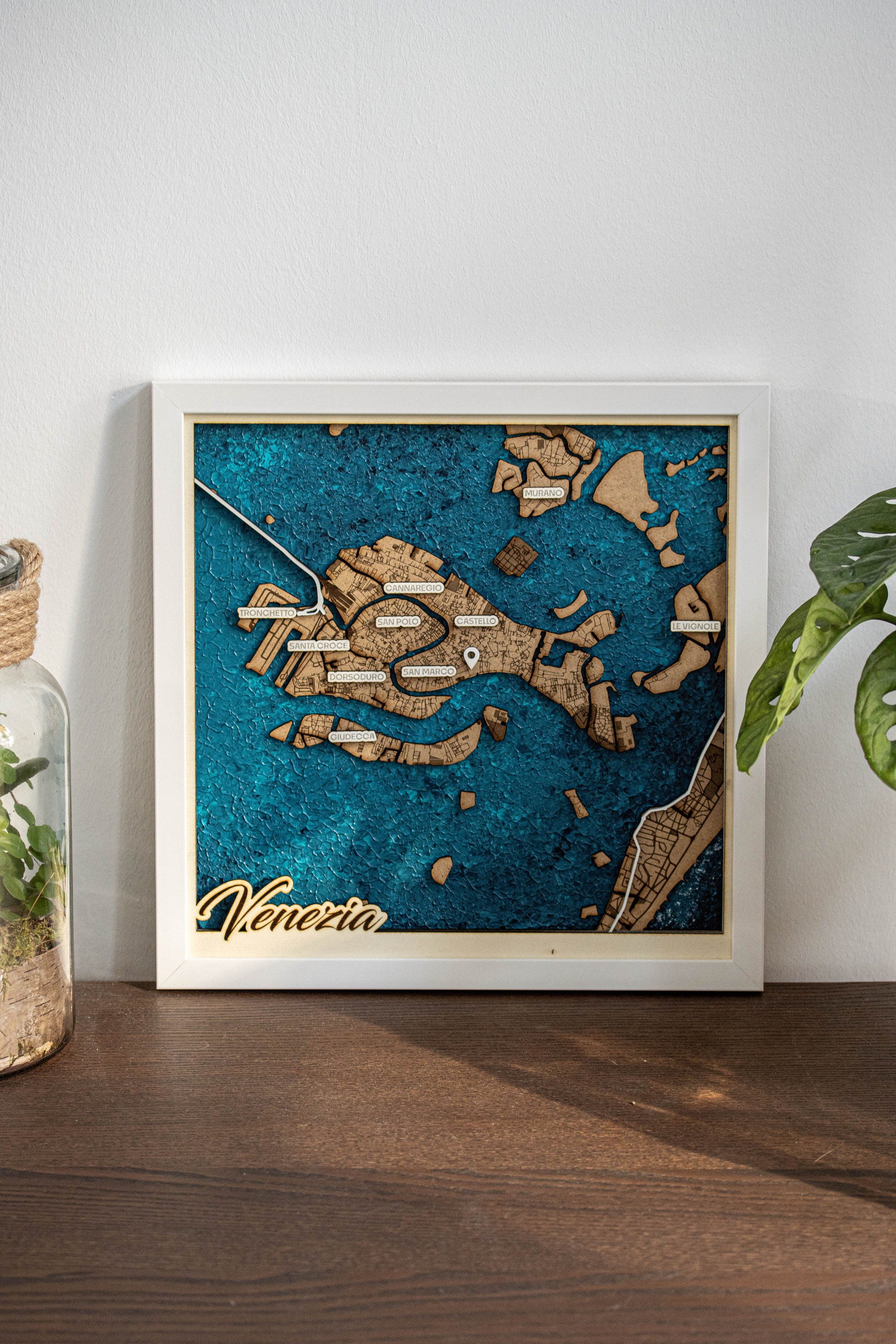 Custom 3D Multilayer Laser Cut City Map With Text Wooden for Wedding ...