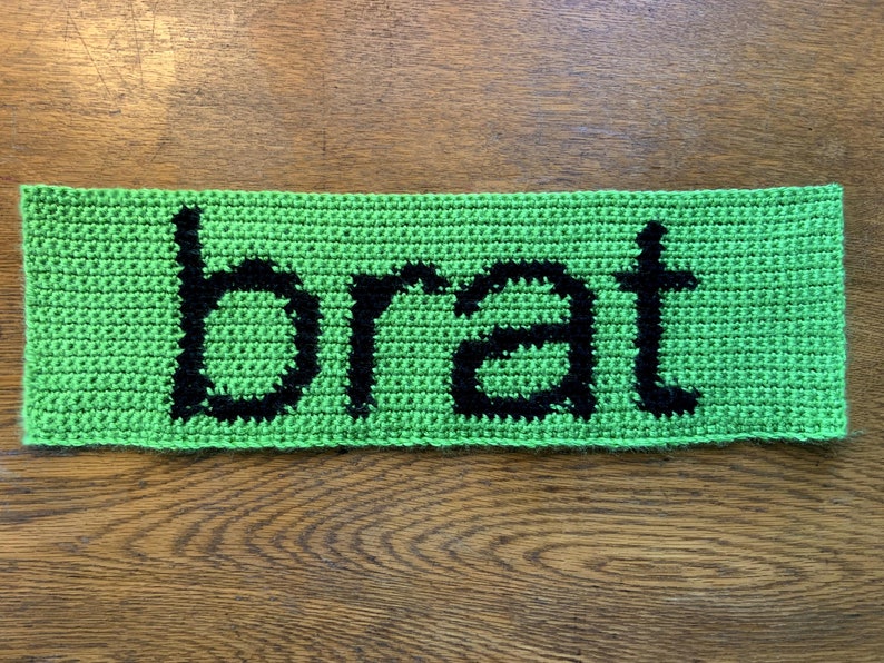 Brat Crochet Pattern, Charli XCX Brat Album Cover Crochet Tutorial ...