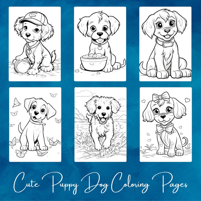Puppy Dog Color Page Printable Kid Color Dog Pages Puppy Dog Color ...