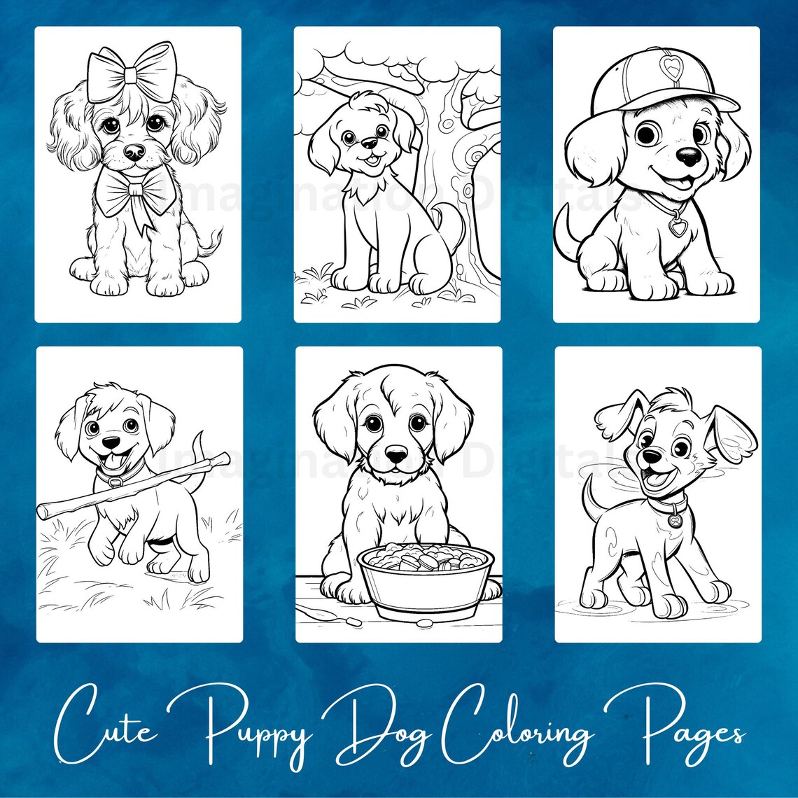 Puppy Dog Color Page Printable Kid Color Dog Pages Puppy Dog Color ...