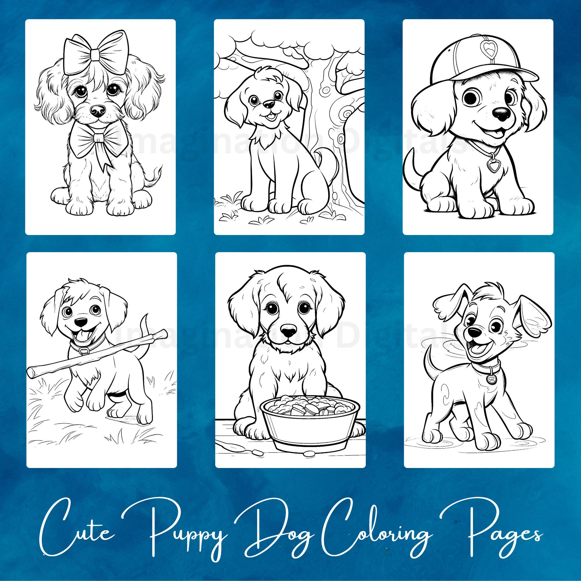 Puppy Dog Color Page Printable Kid Color Dog Pages Puppy Dog Color ...