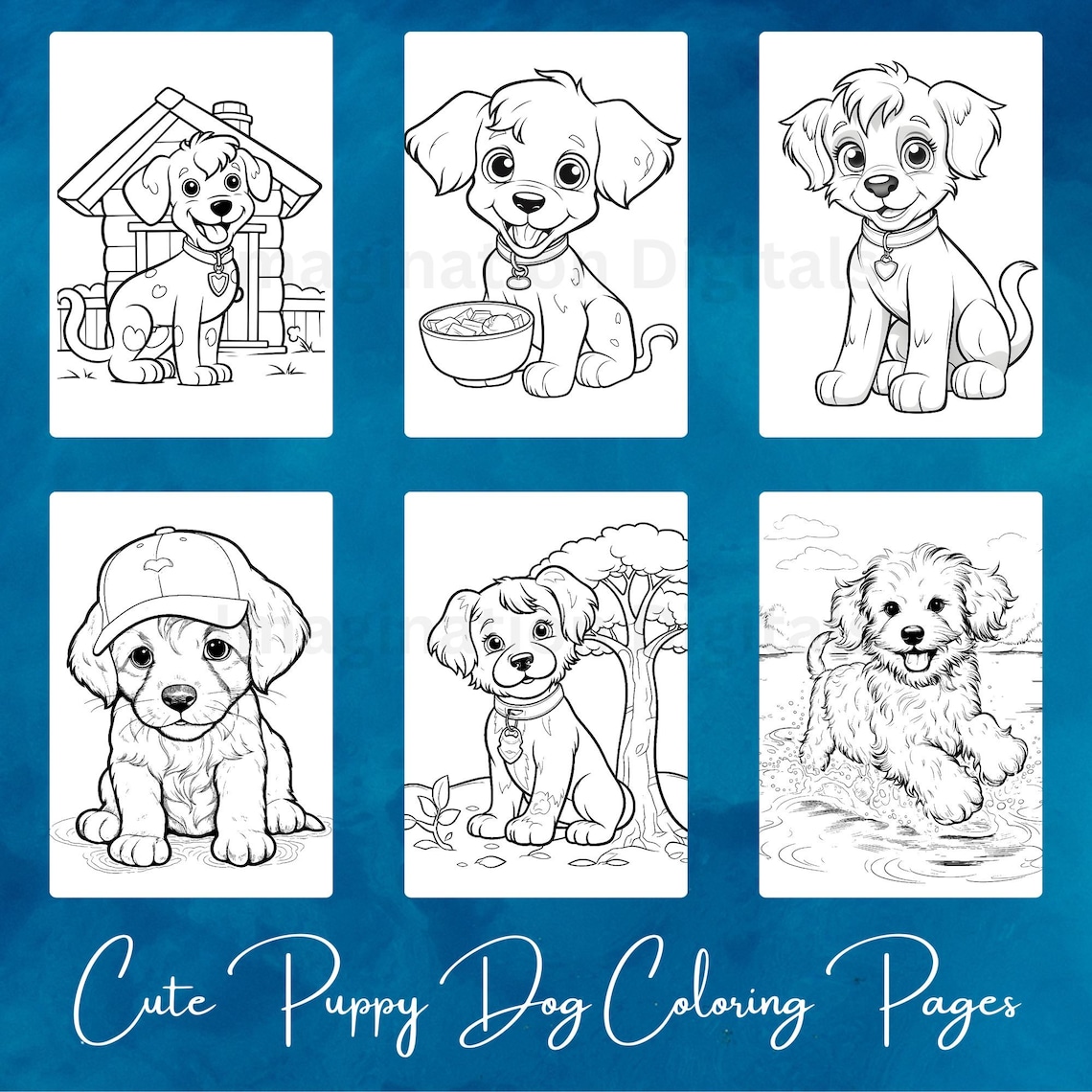 Puppy Dog Color Page Printable Kid Color Dog Pages Puppy Dog Color ...