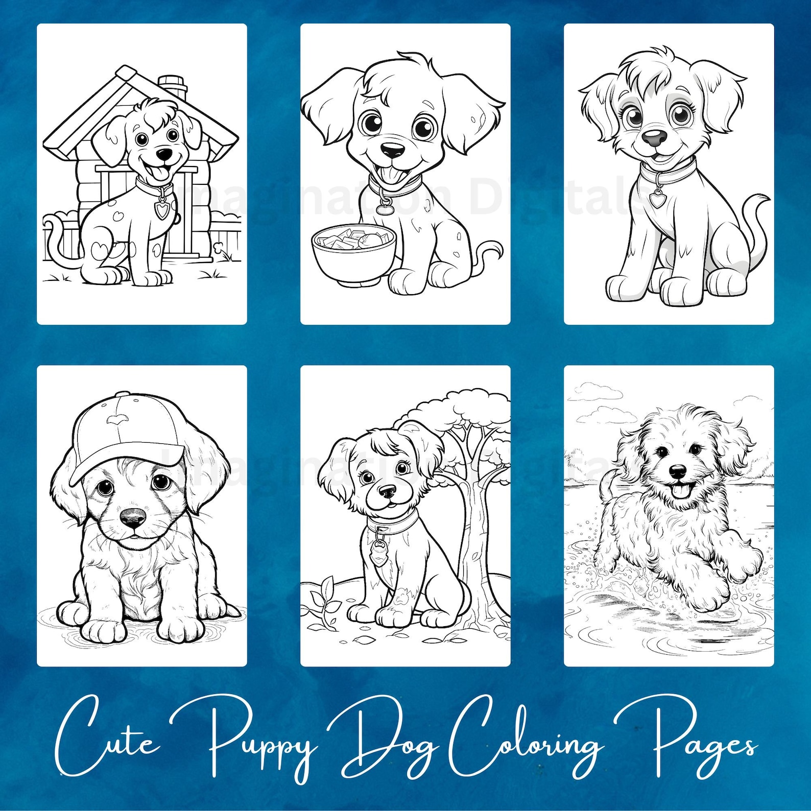 Puppy Dog Color Page Printable Kid Color Dog Pages Puppy Dog Color ...