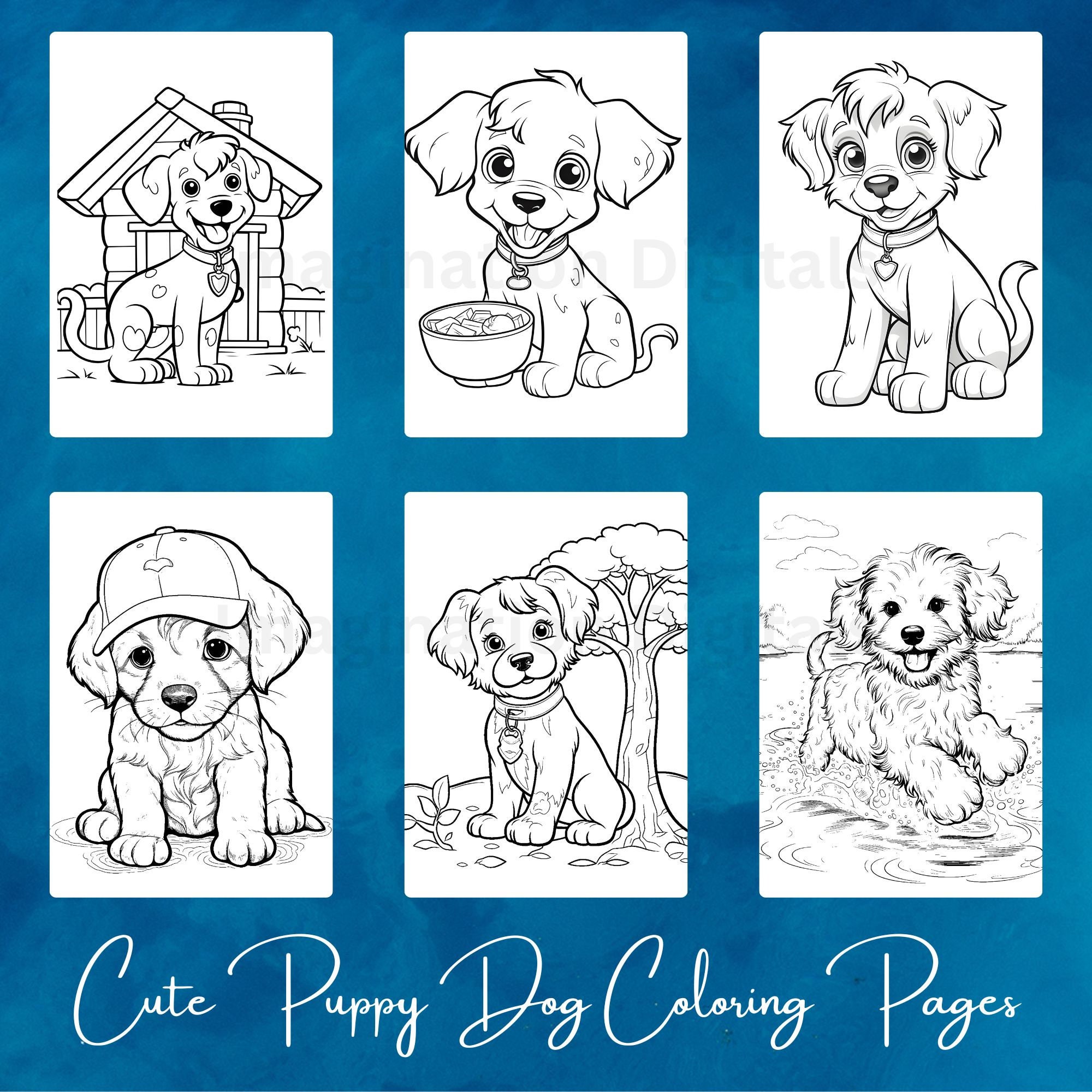 Puppy Dog Color Page Printable Kid Color Dog Pages Puppy Dog Color ...