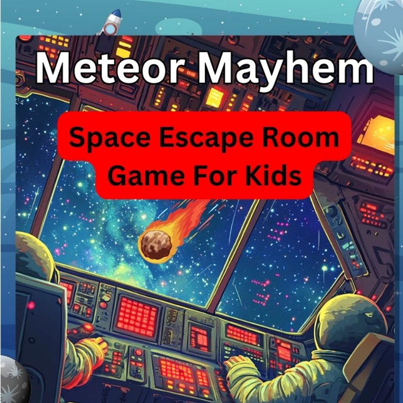 Space Themed Escape Room Game for Kids | Party Games for Kids | Puzzle ...