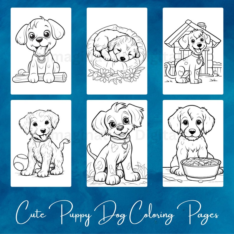 Puppy Dog Color Page Printable Kid Color Dog Pages Puppy Dog Color ...