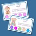 Incentive Punch Card for Kids Chore Chart Punch Card Childrens Reward ...