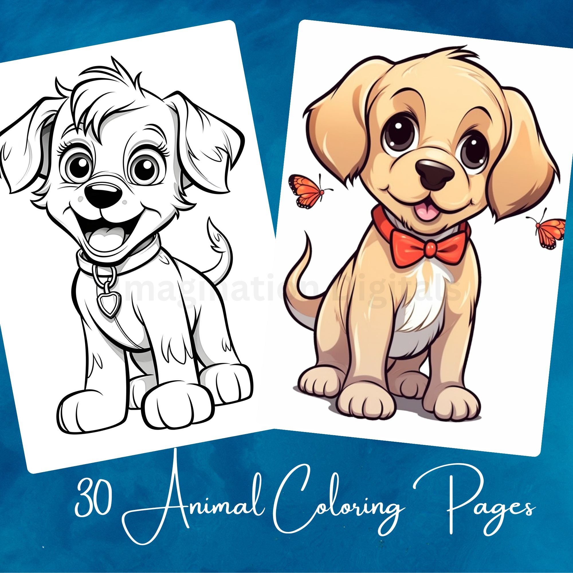 Puppy Dog Color Page Printable Kid Color Dog Pages Puppy Dog Color ...
