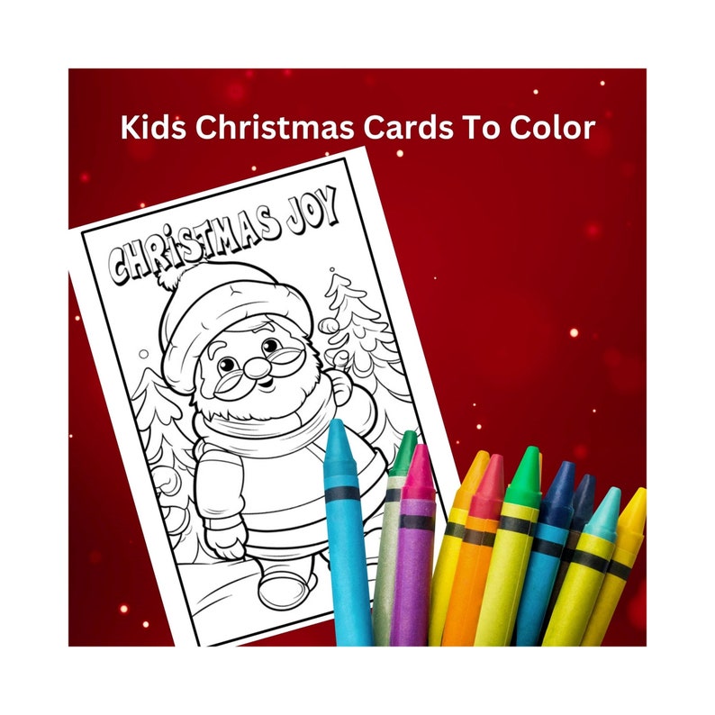 Christmas Cards to Color Kids Coloring Pages Kids Christmas Craft ...