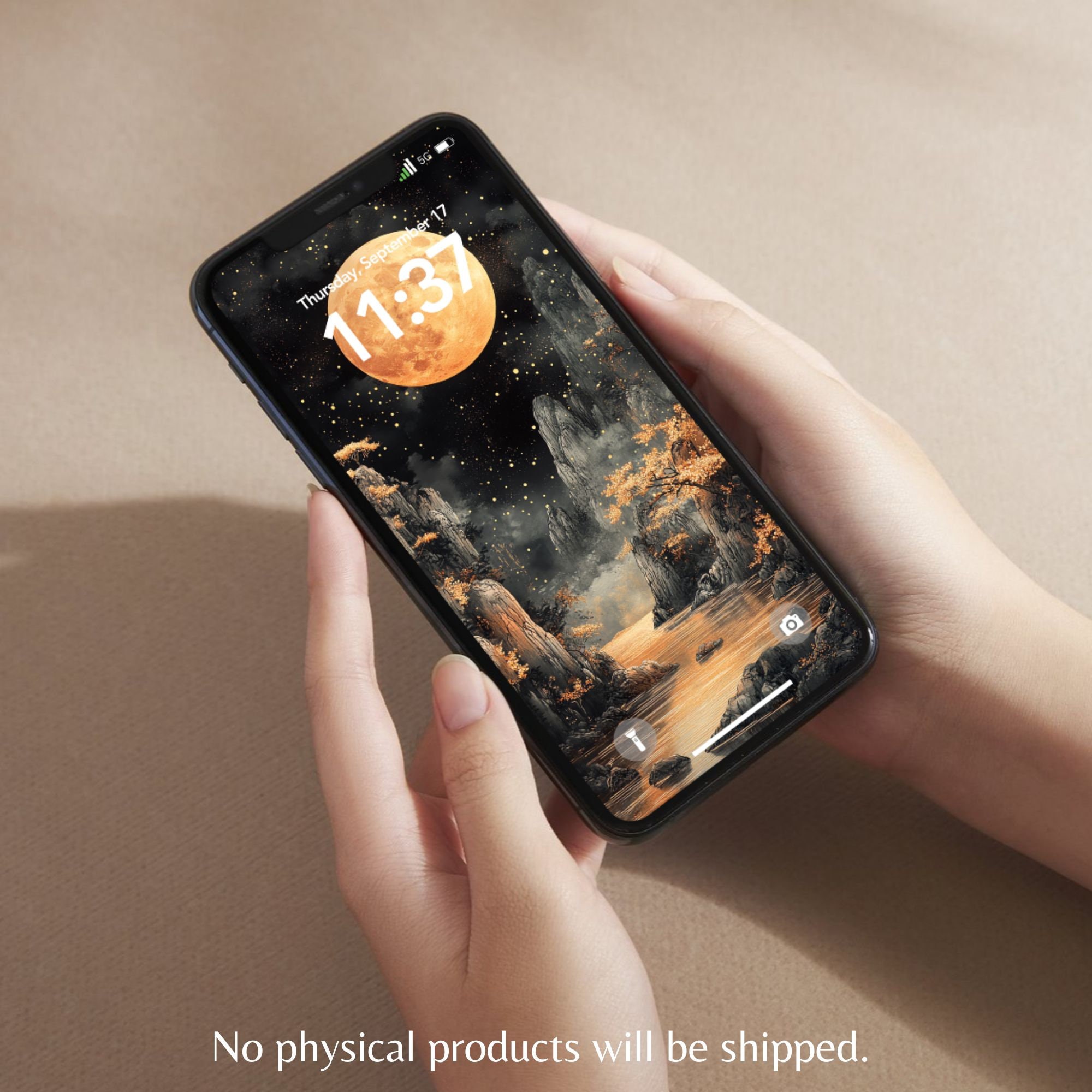 Fall Moon Vintage Fall iPhone Wallpaper Halloween, Starry Night Vintage ...