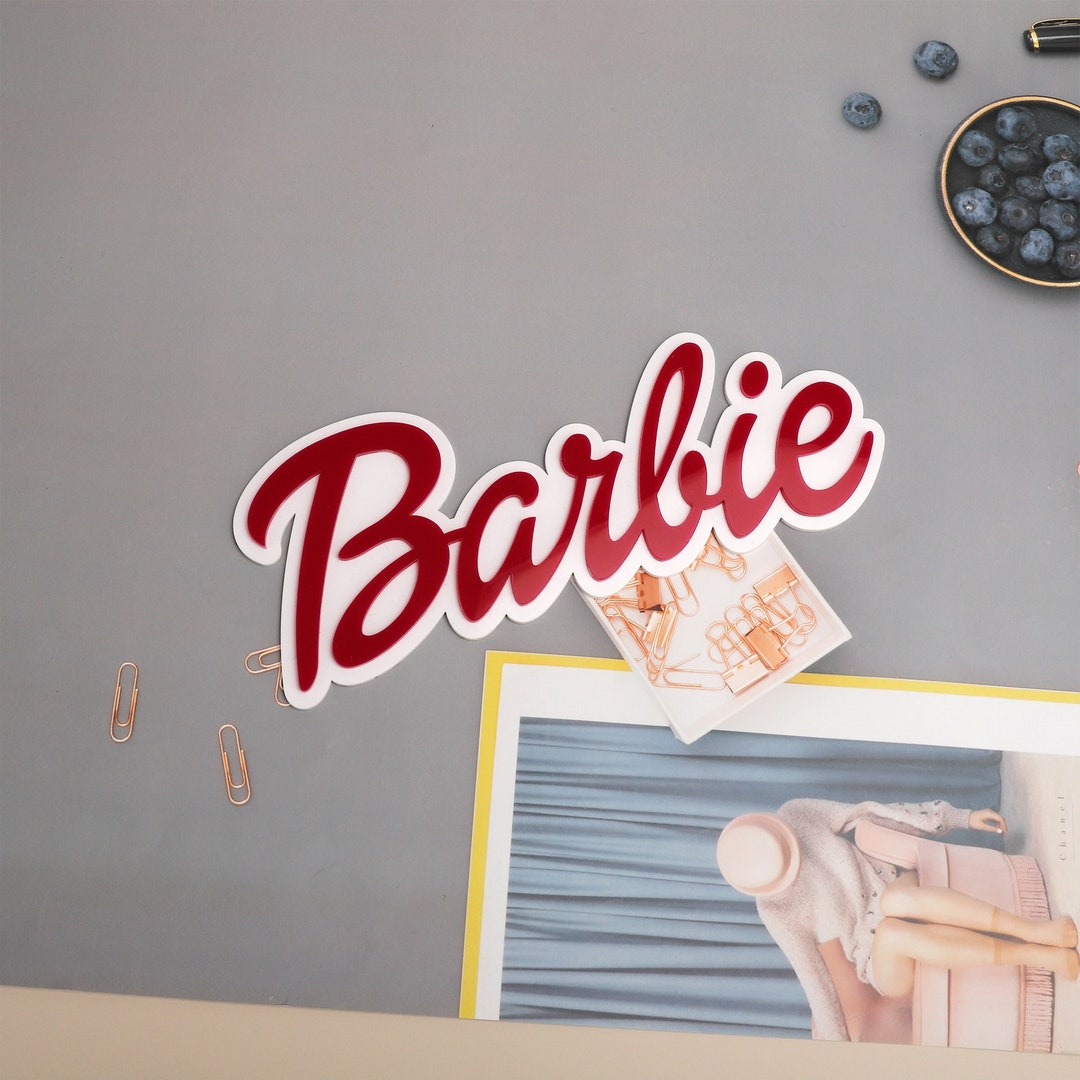 Custom Name Sign Barbie Door Sign for Barbie Fan Hot Pink - Etsy