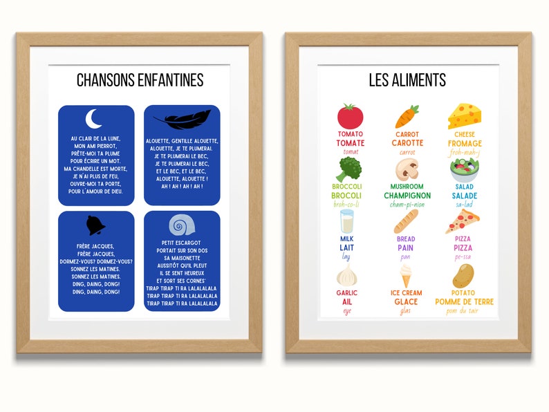 2nd of 10 French Educational Posters, English Pronunciation, Classroom ...