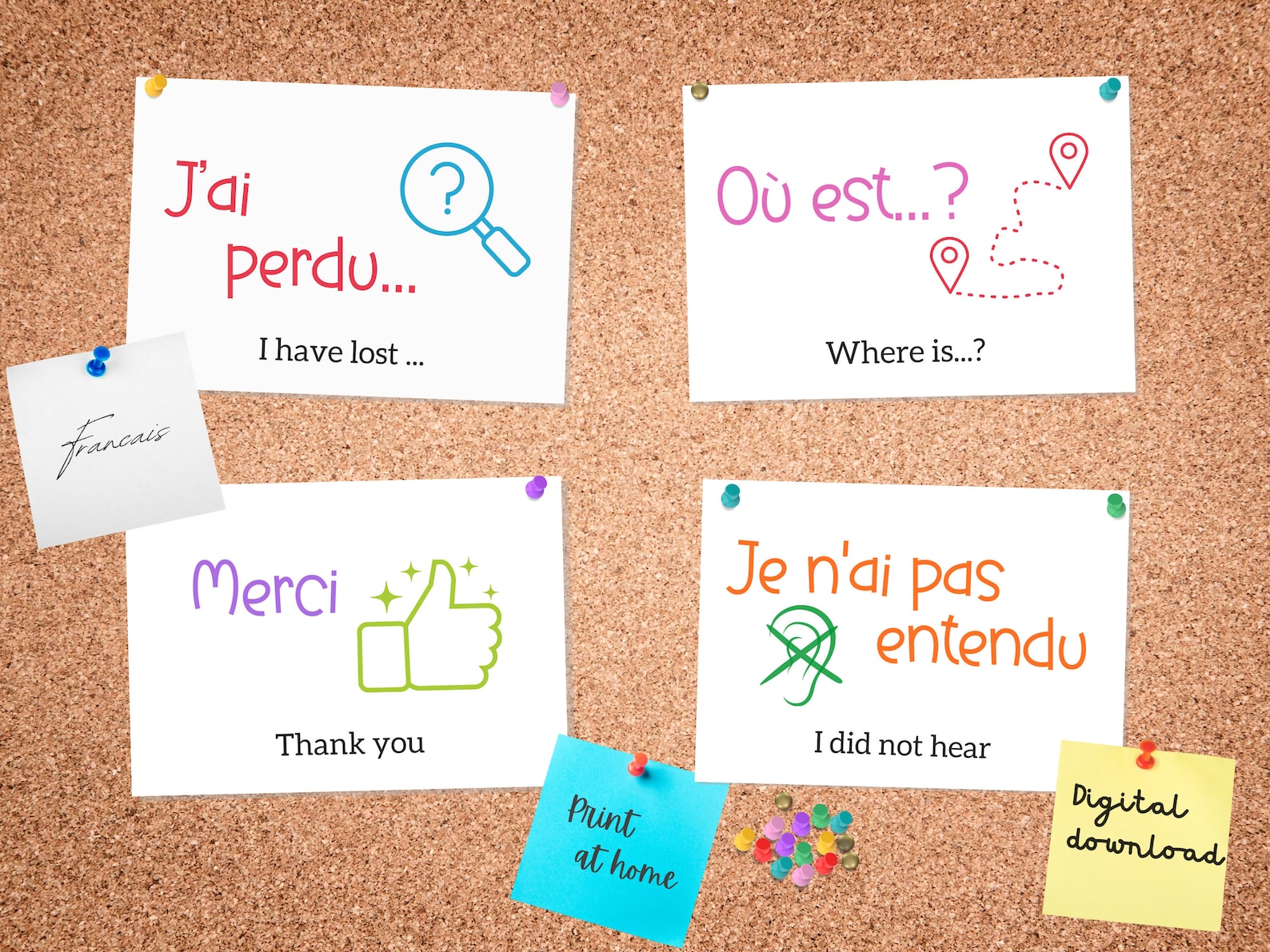 15 French Classroom Phrases, Printable Posters, Digital Download ...