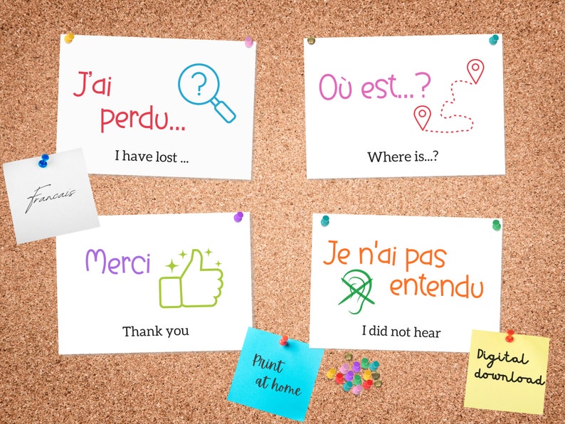 15 French Classroom Phrases, Printable Posters, Digital Download ...