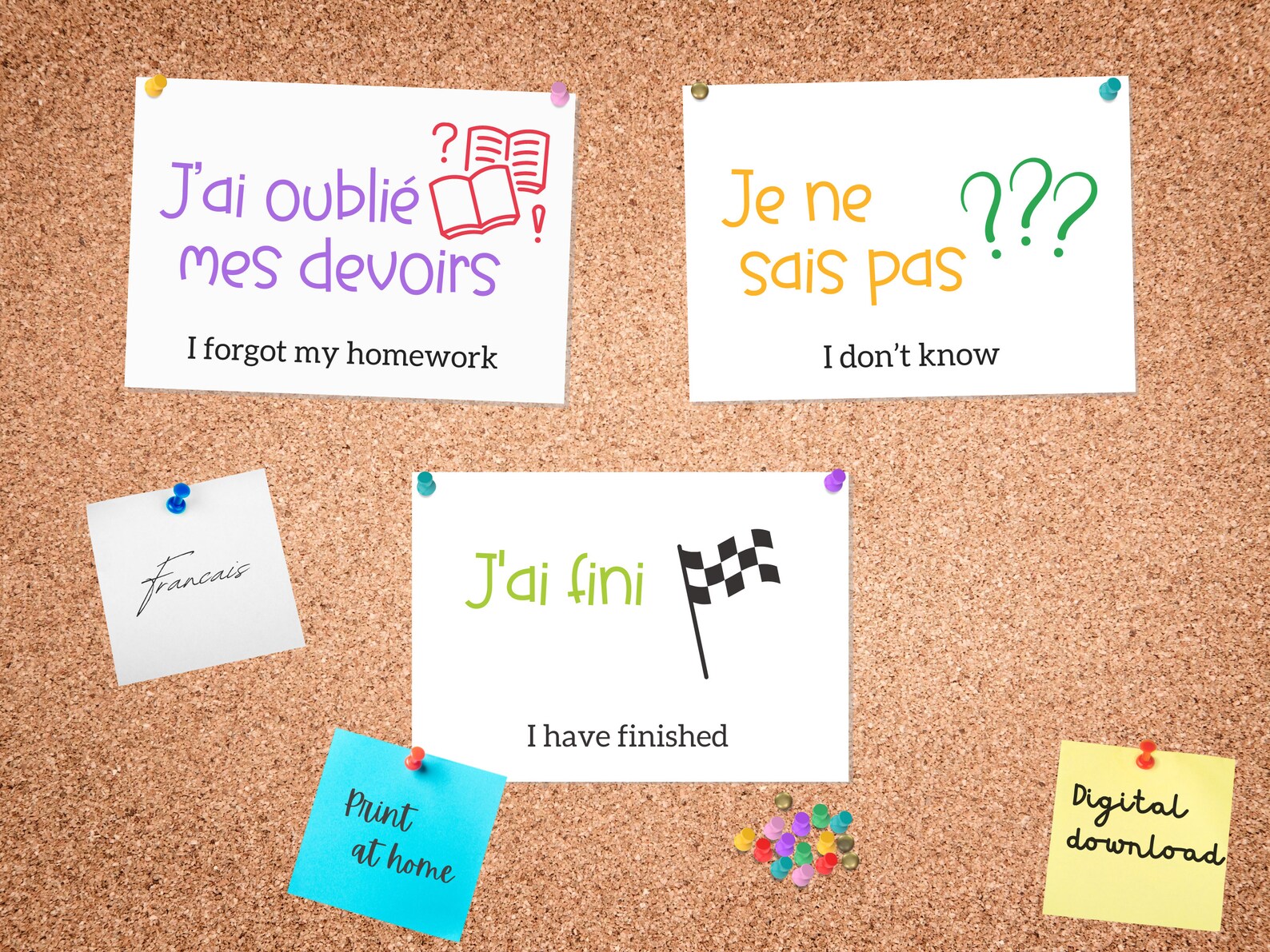 15 French Classroom Phrases, Printable Posters, Digital Download ...