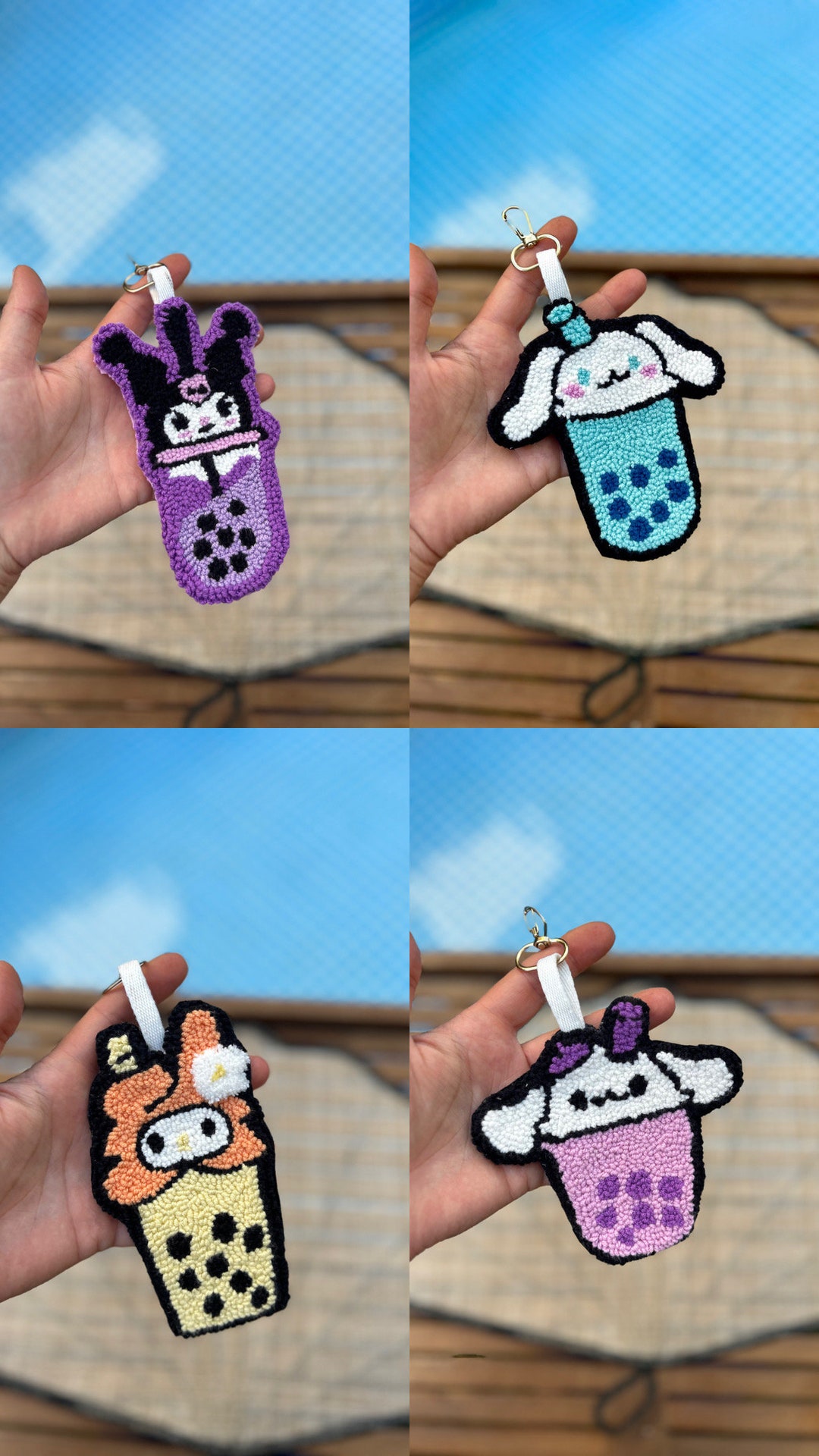 Sanrio Keychains, My Melody, Kuromi, Cinnamon Roll, Cute Keychains, Bag ...