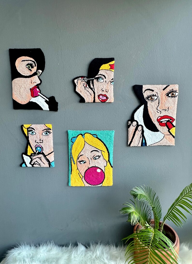 Wonder Woman DC Comics Wall Hanging,pop Art Wall Art, Jewelry Organizer ...