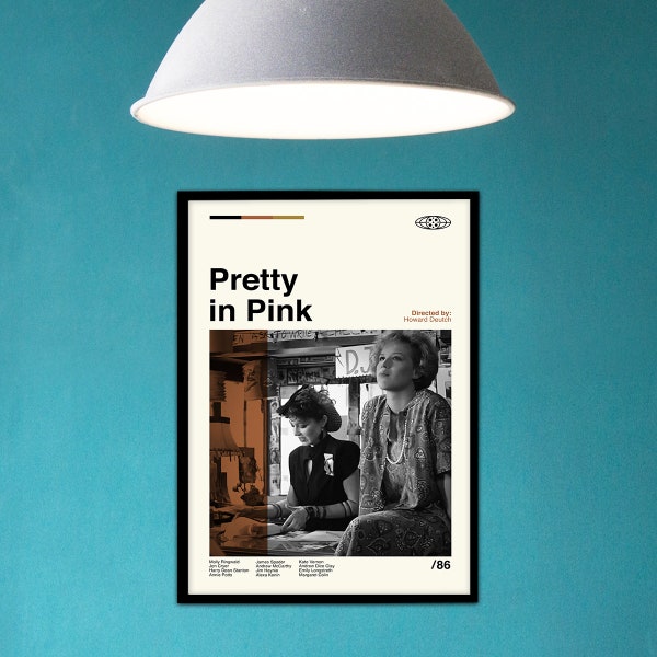 Minimalist Pretty in Pink Movie Poster - Etsy