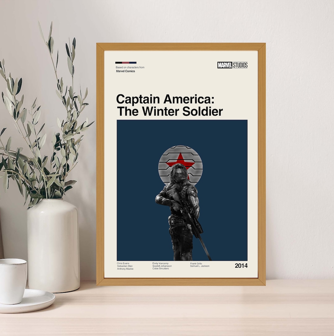 Captain America Poster, Captain America Print, Custom Poster, Vintage ...