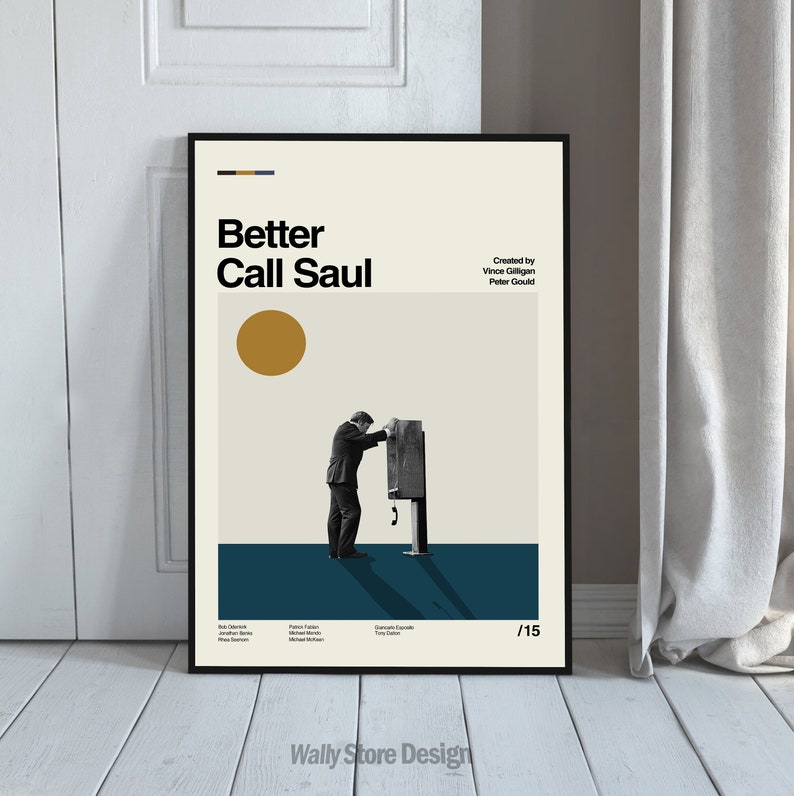 Better Call Saul Poster, Better Call Saul Print, Minimalist Movie ...