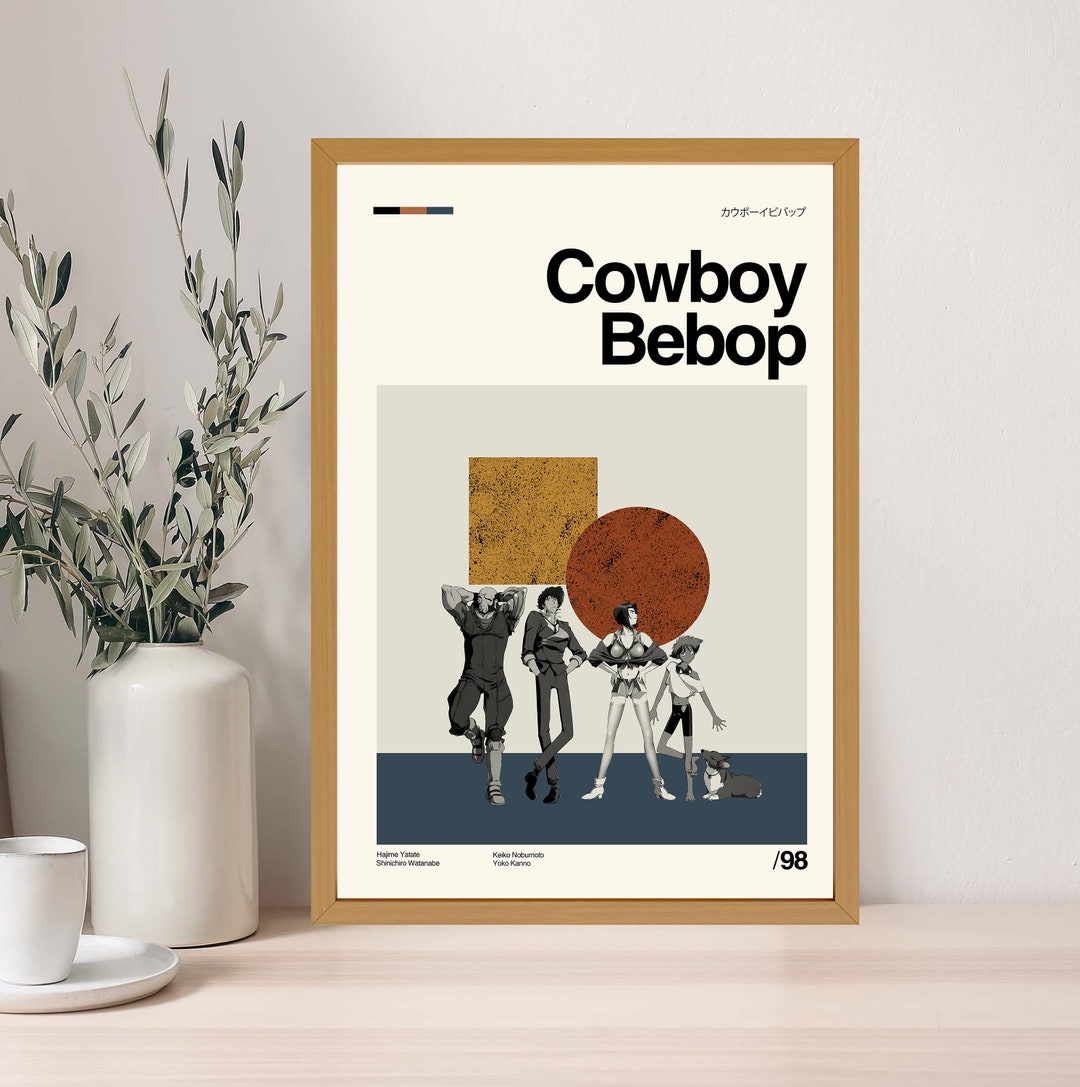 Cowboy Bebop Poster, Cowboy Bebop Print, Movie Poster, Minimalist ...