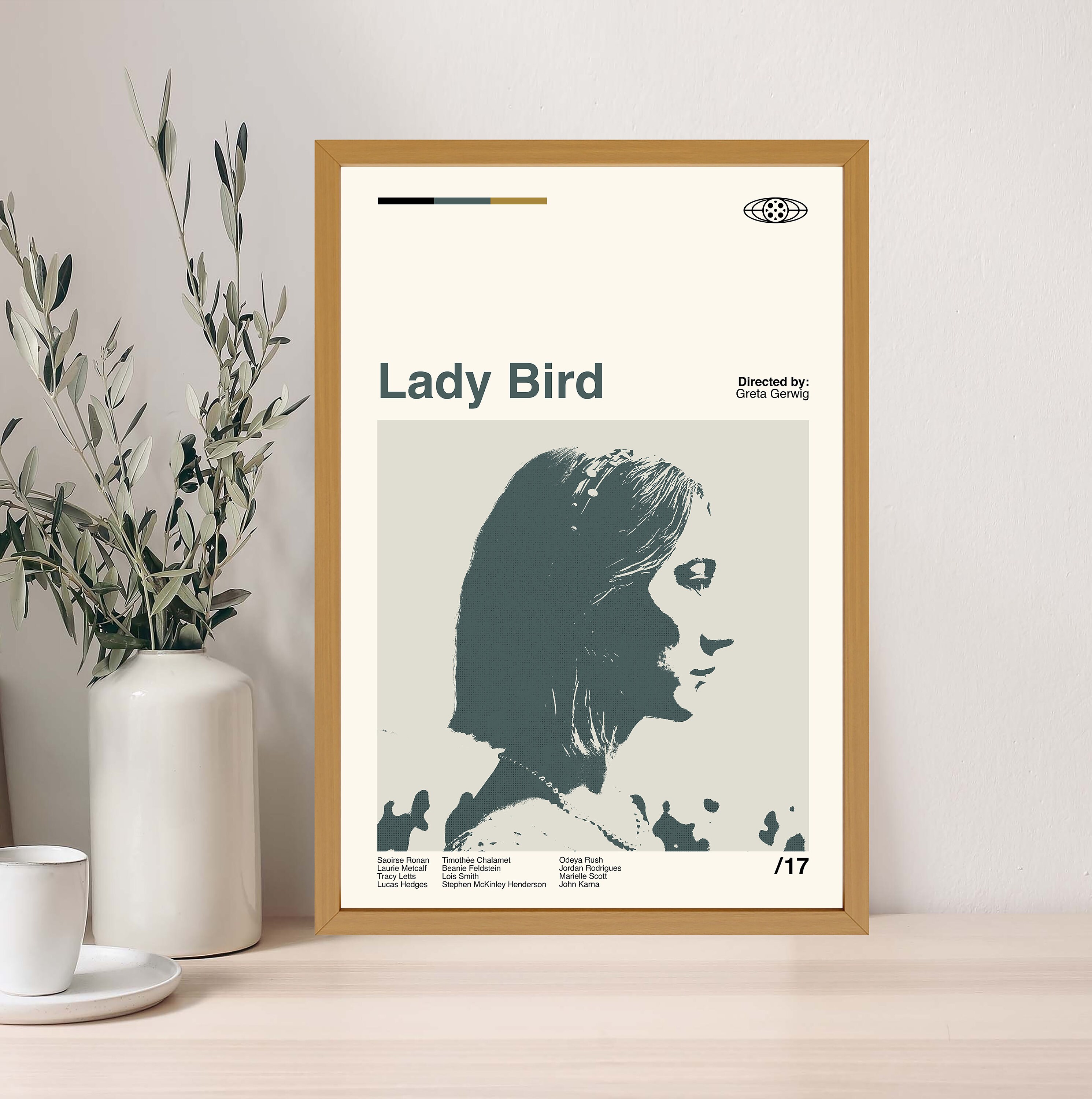 Affiche de film Lady Bird, Lady Bird Print, Wall Art, Film minimaliste ...