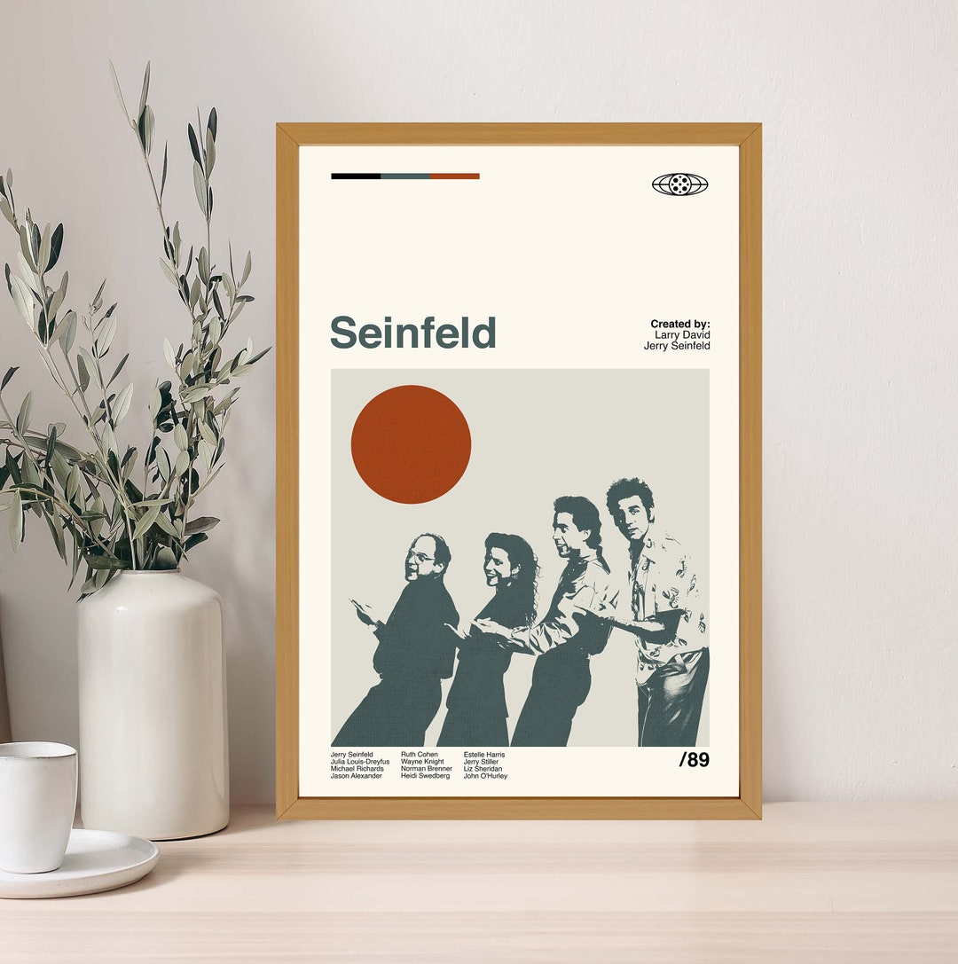 Seinfeld Poster, Seinfeld Print, Custom Poster, Vintage Inspired Poster ...