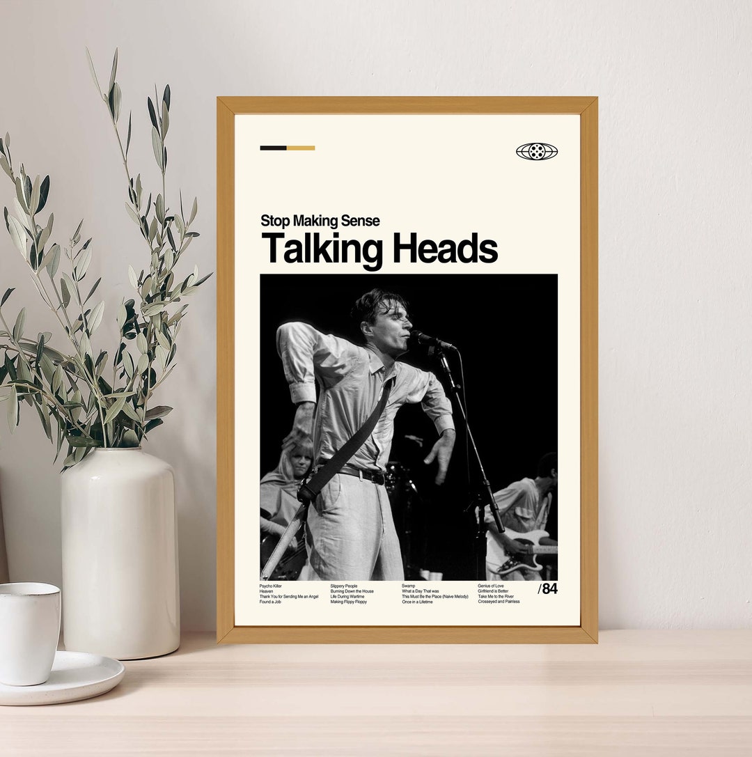 Talking Heads Stop Making Sense Poster, Talking Heads Print, Movie ...