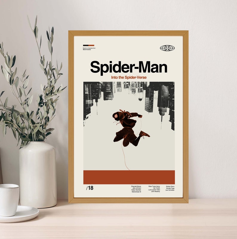 Spider Man Poster, Spider Man Print, Movie Poster, Minimalist Poster ...