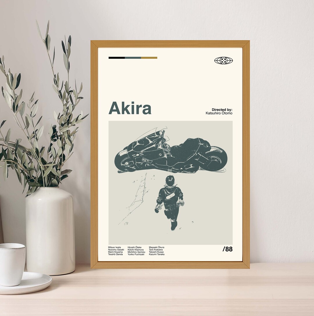Akira Poster, Akira Print, Custom Poster, Vintage Inspired Poster ...