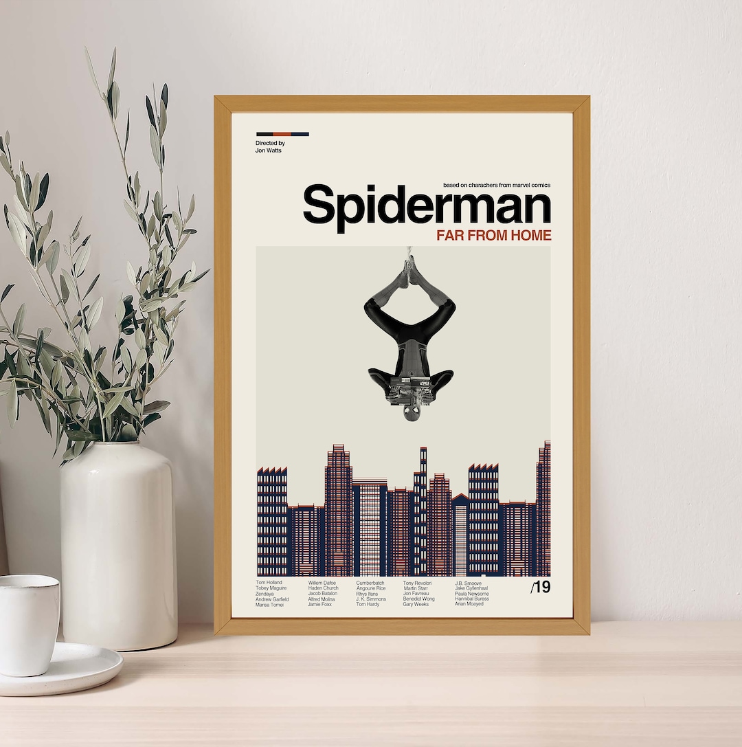 Spiderman Far Poster Spiderman Far Print Movie Poster - Etsy