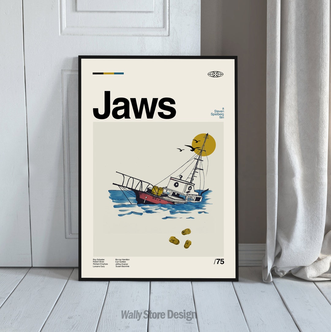 Jaws Poster Jaws Print Custom Poster Vintage Inspired - Etsy
