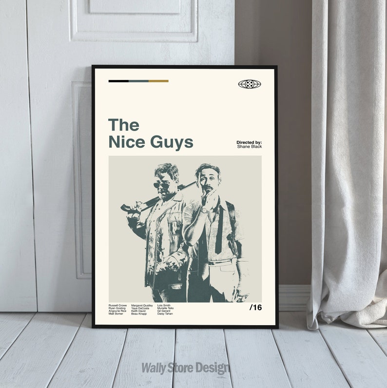 The Nice Guys Movie Poster, the Nice Guys Print, Wall Art, Minimalist ...