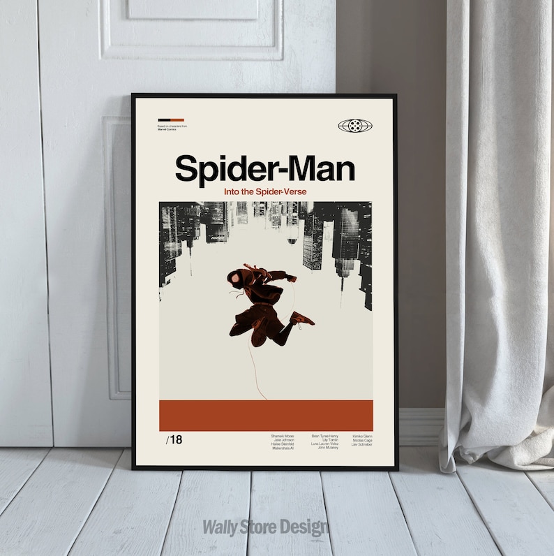 Spider Man Poster, Spider Man Print, Movie Poster, Minimalist Poster ...
