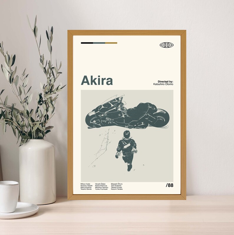 Akira Poster, Akira Print, Custom Poster, Vintage Inspired Poster ...