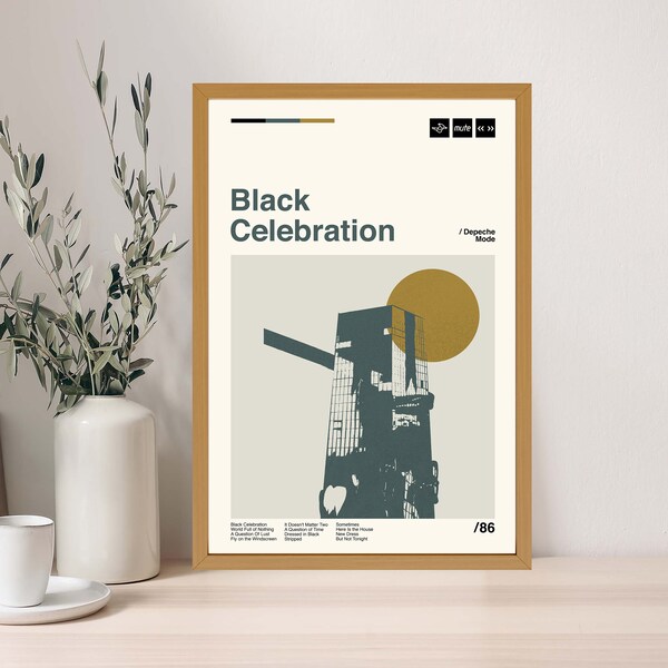 Vintage Black Poster - Etsy
